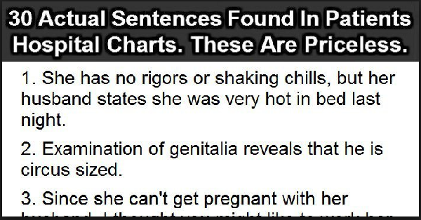 30 Actual Sentences Found In Patients Hospital Charts - StudyPK